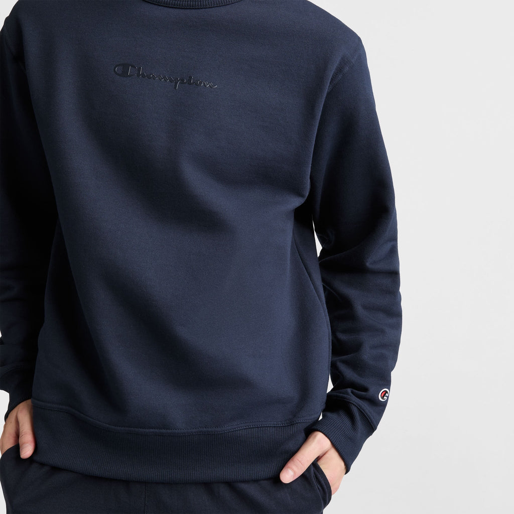 Powerblend Crewneck Sweatshirt, Tonal Script Logo - Champion
