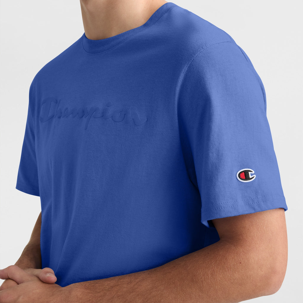 Classic Graphic T-Shirt, Tonal Script Logo - Champion
