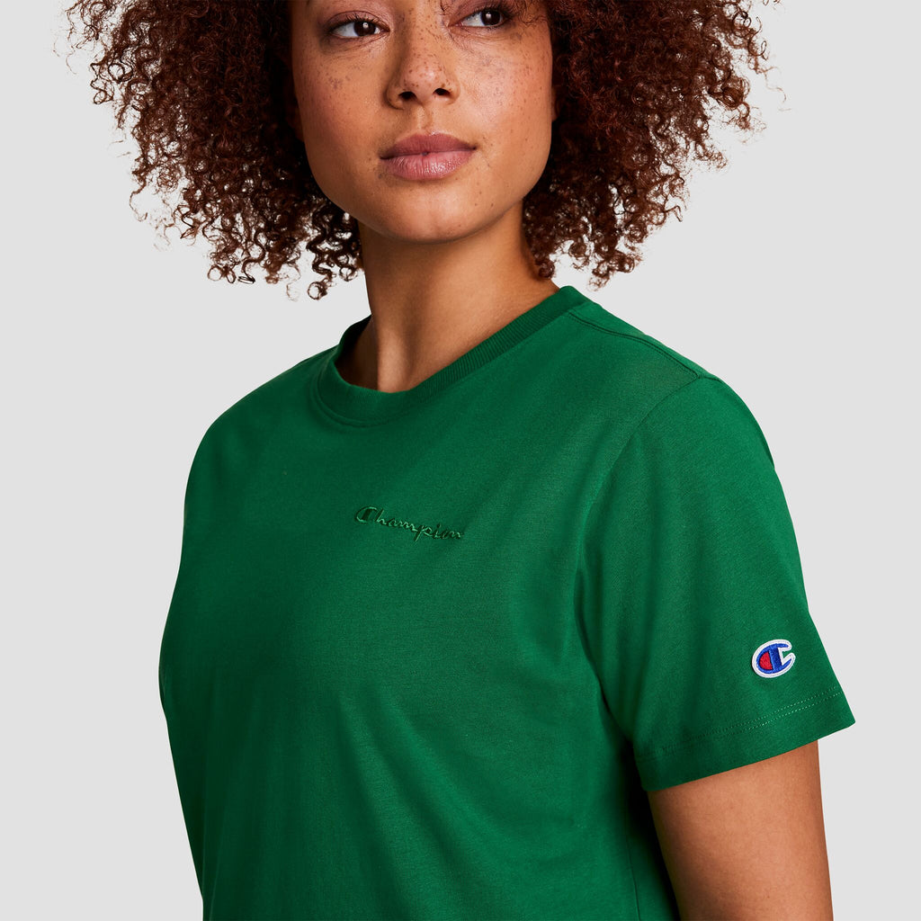 Classic T-Shirt, Tonal Left Chest Script – Champion