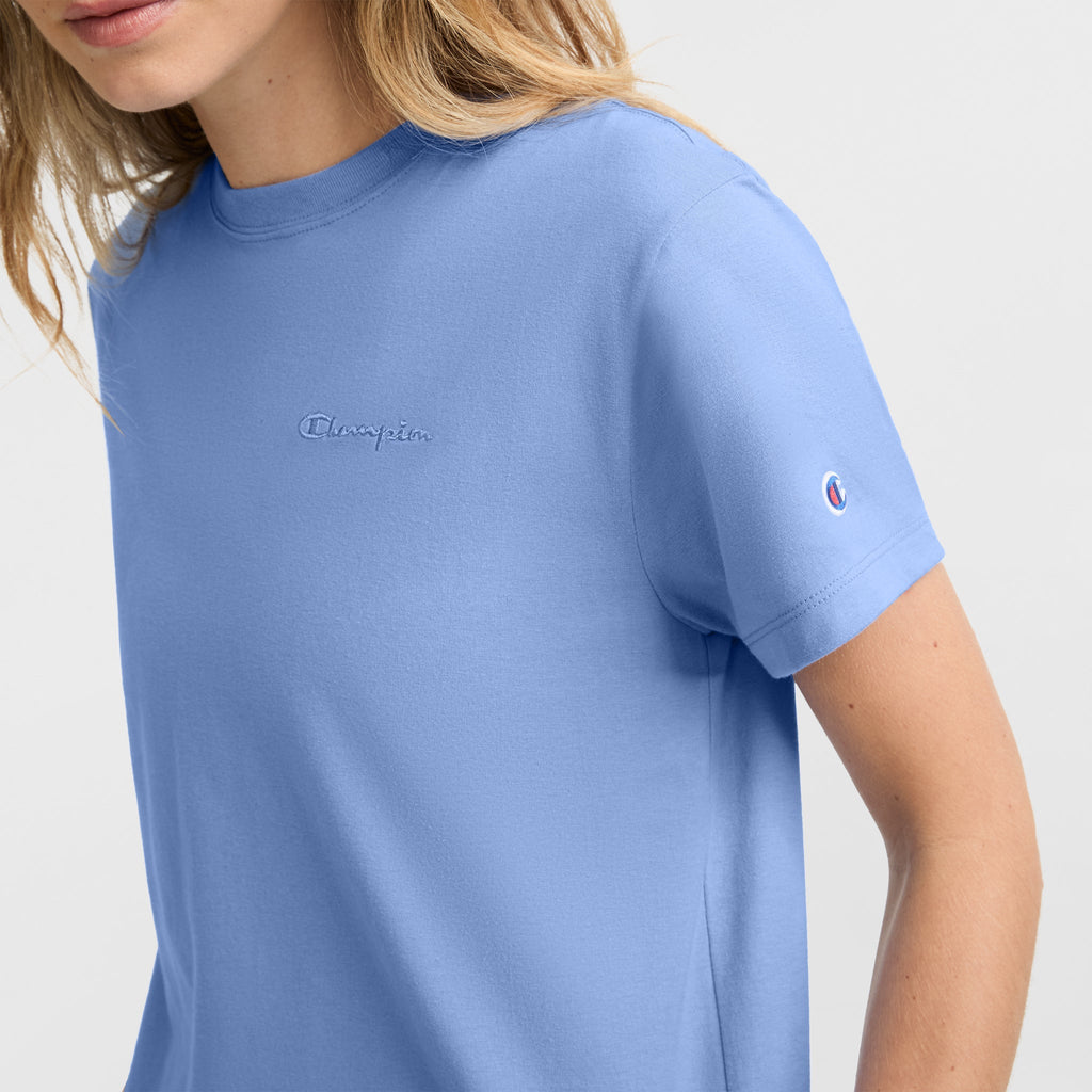 Classic T-Shirt, Tonal Left Chest Script - Champion