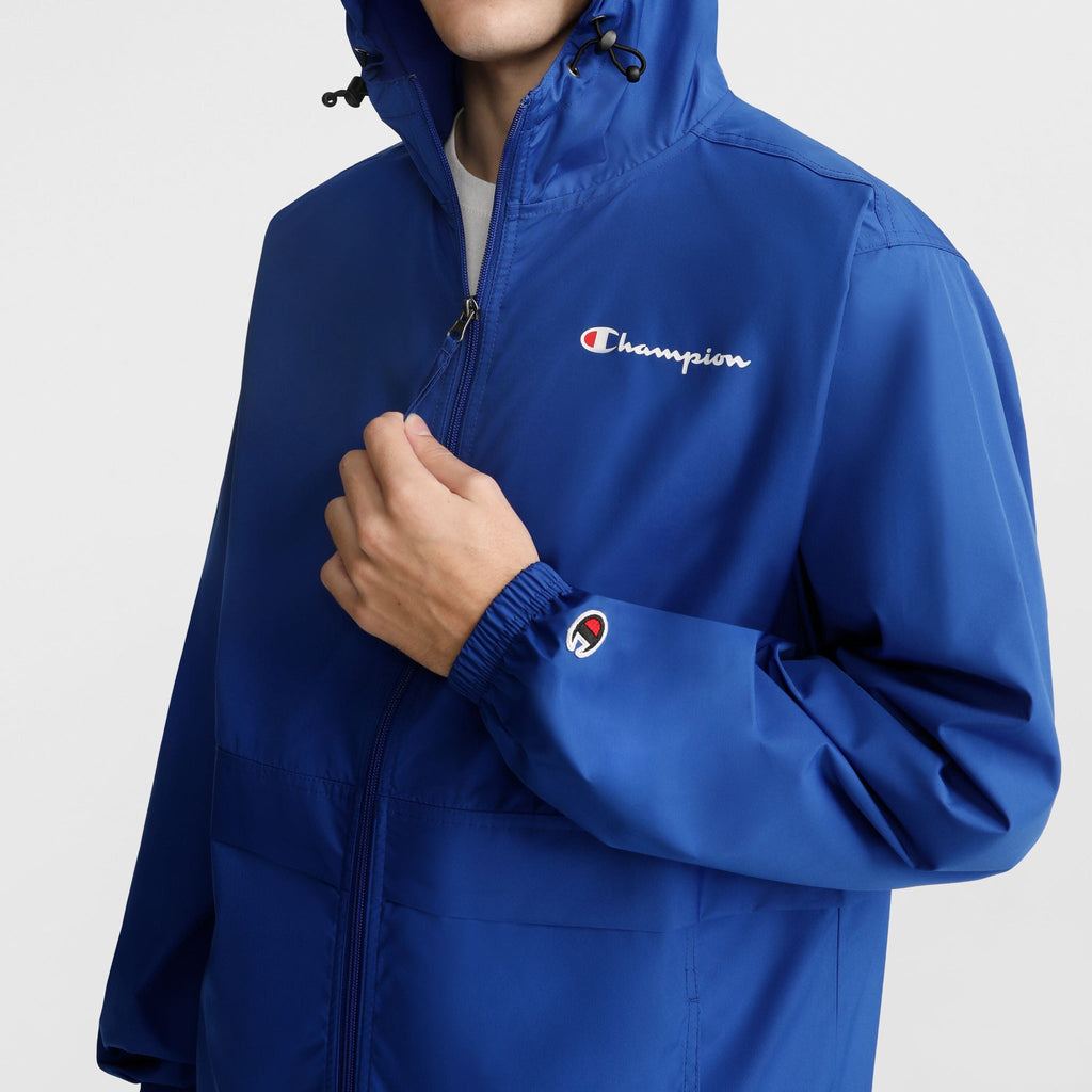 Stadium Packable Jacket, Script Logo - Champion